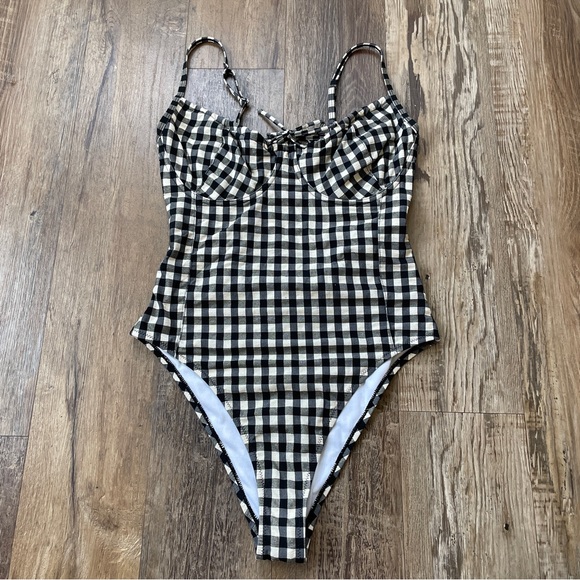 ASOS | Swim | Asos Gingham One Piece Swim Suit 8 | Poshmark